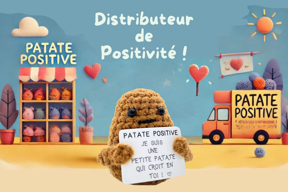 PATATE POSITIVE | 2+1 GRATUIT | Cadeau Ideal & Idee Drole Motivation ...